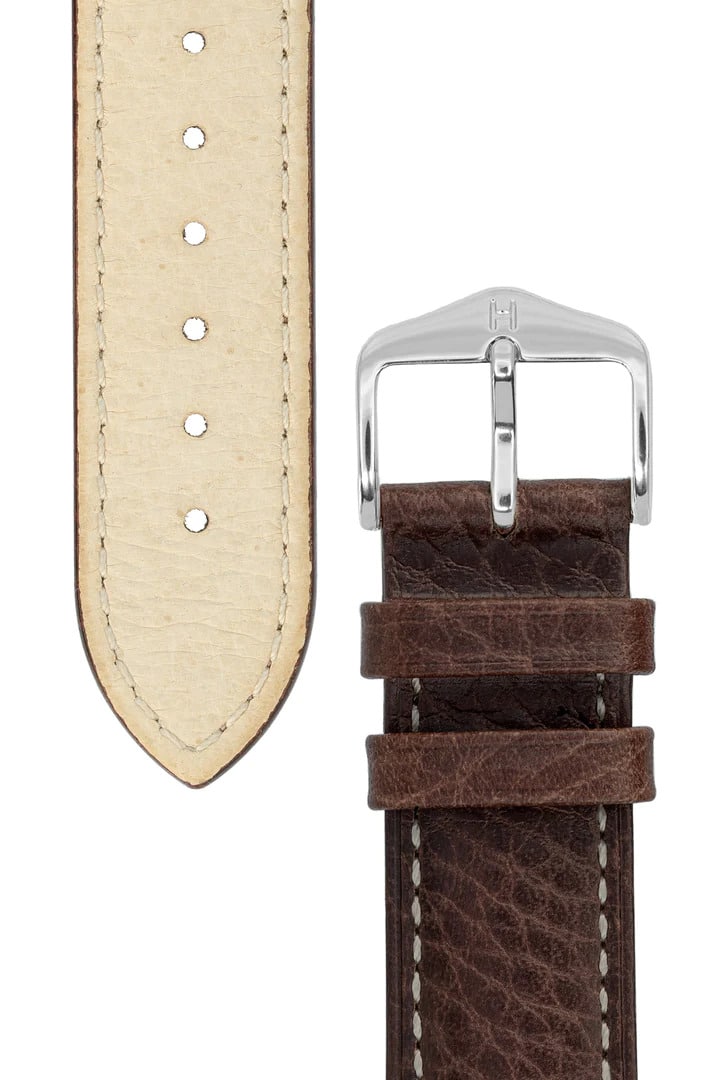 Hirsch BOSTON Quick-Release Buffalo Calfskin Leather Watch Strap in ...