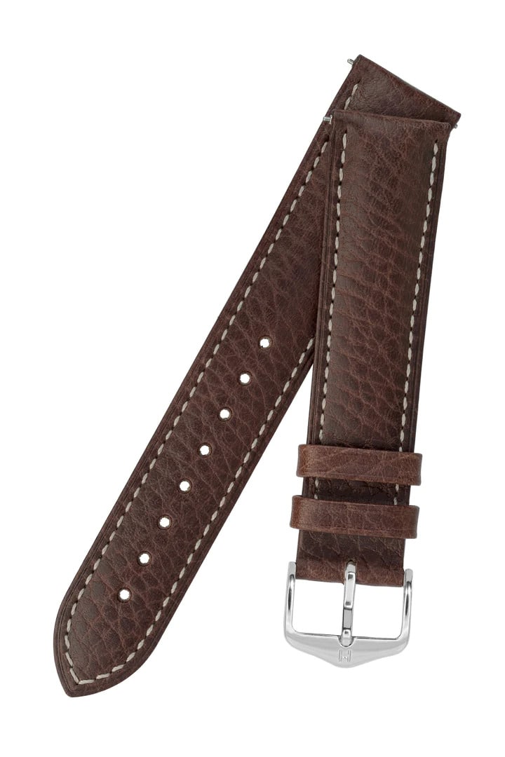 Hirsch BOSTON Quick-Release Buffalo Calfskin Leather Watch Strap in ...