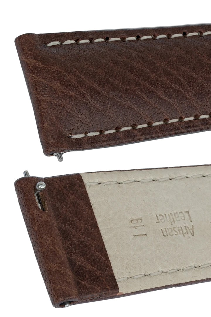 Hirsch BOSTON Quick-Release Buffalo Calfskin Leather Watch Strap in ...